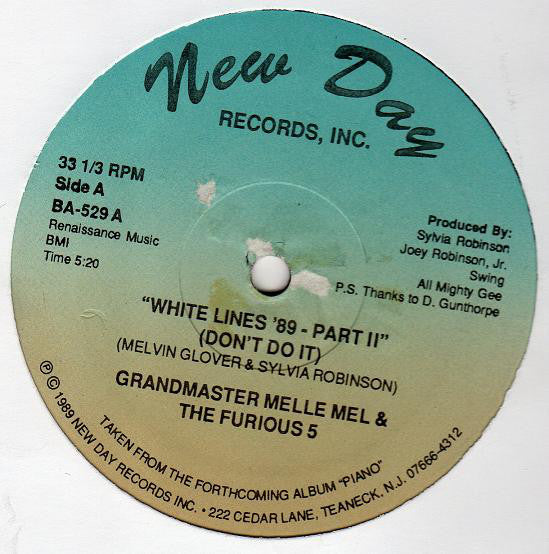 Buy Grandmaster Melle Mel & The Furious 5* : White Lines '89 - Part II ...