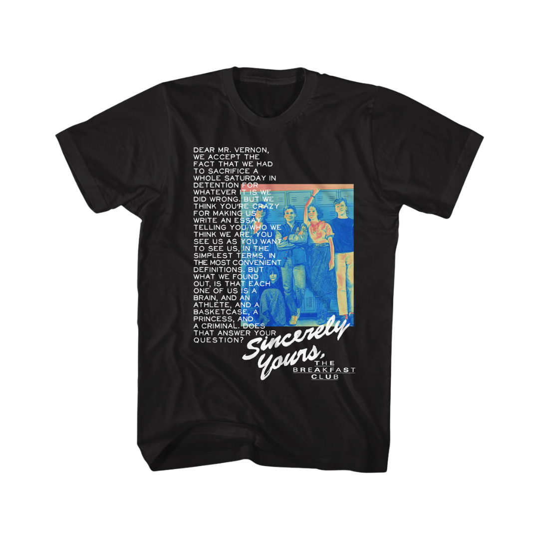 Breakfast Club Sincerely Yours T-Shirt – NH Vintage Vinyl