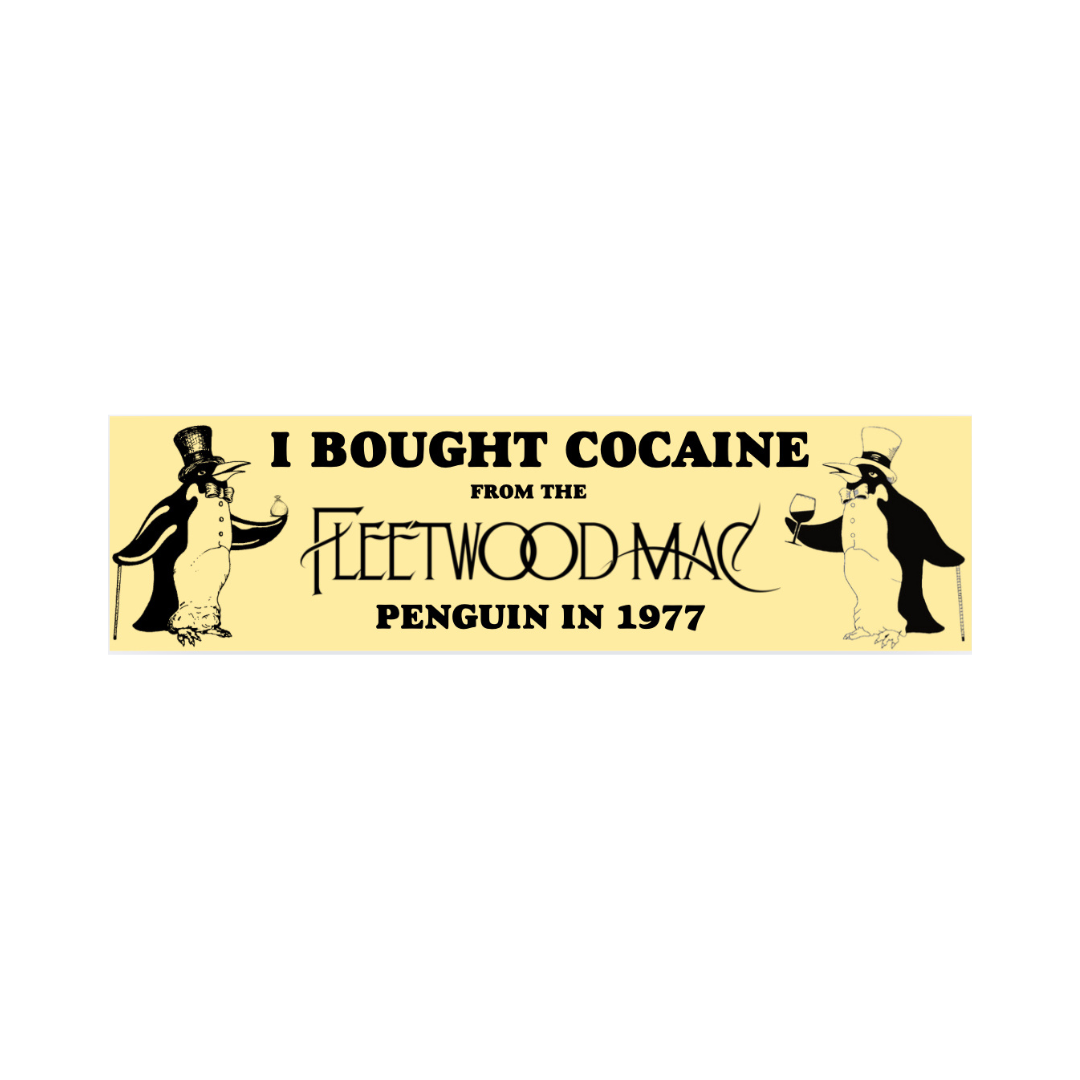 Fleetwood Mac Penguin Bumper Sticker – NH Vintage Vinyl