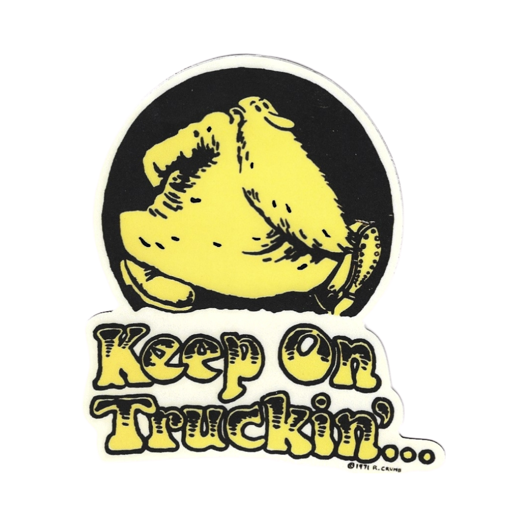 Keep on Truckin' Sticker – NH Vintage Vinyl